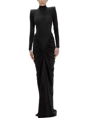 V:PM ATELIER V:PM ATELIER Adwa Ruched Maxi Dress Black