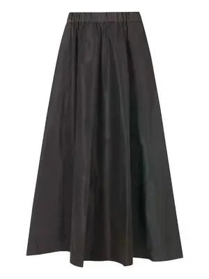 Aspesi Elasticated-waistband Flared Midi Skirt - Grey
