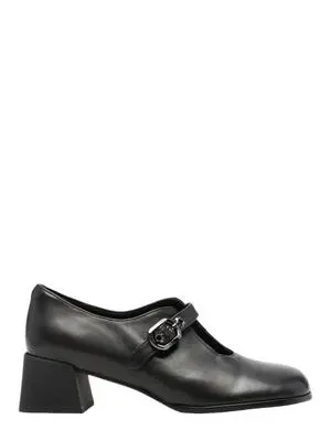 LINDA BAUMANN Buckle-fastening Block-heel Pumps - Black