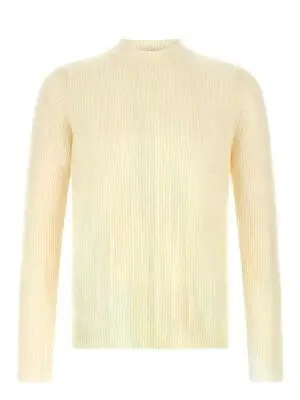 ZANONE Ribbed Knit Virgin Wool Sweater - Neutrals