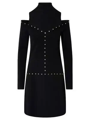LIU JO LIU JO Short Knit Dress With Cut-Outs And Stud Embellishments