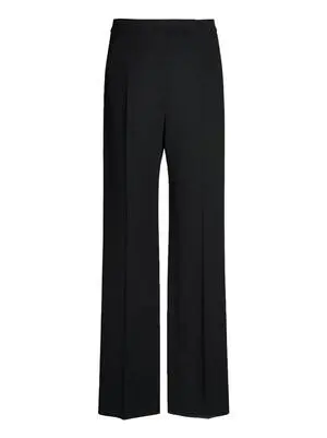Max Mara Pressed Crease Wide-leg Trousers - Black
