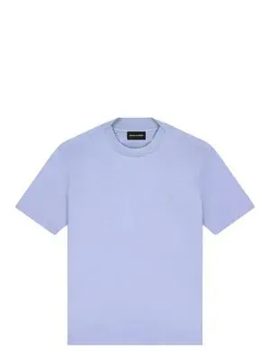 Emporio Armani Logo-embroidered Short-sleeve T-shirt - Blue