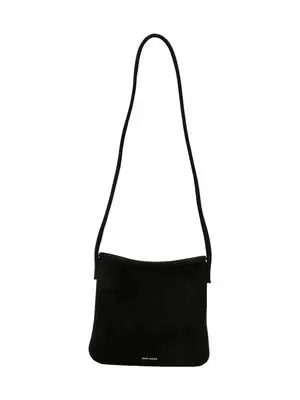 Manu Atelier Fidèle Suede Shoulder Bag - Black