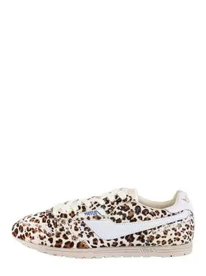AUTRY Leopard-pattern Lace-up Sneakers - Neutrals