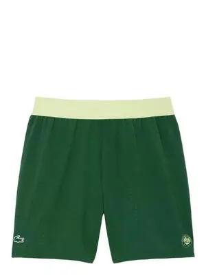Lacoste Roland Garros Perforated Tennis Shorts - Green