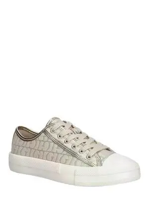 Guess Carey Logo-print Sneakers - Neutrals