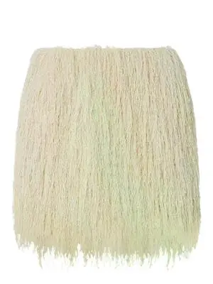 Liu Jo Fringe Mini Skirt - Neutrals