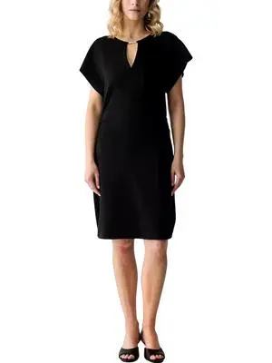 Guess Logo Plaque Mini Dress - Black