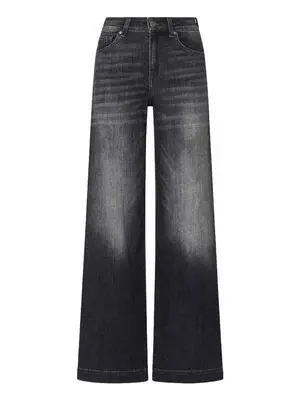 Liu Jo High Waist Flare Jeans - Black