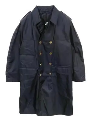 Prada Re-nylon Double-breasted Trench Coat - Blue