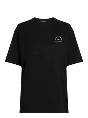 Karl Lagerfeld Rue St-guillaume Oversized T-shirt - Black