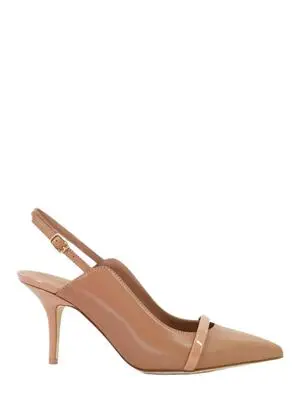 MALONE SOULIERS Marion Patent Slingback Sandals - Neutrals