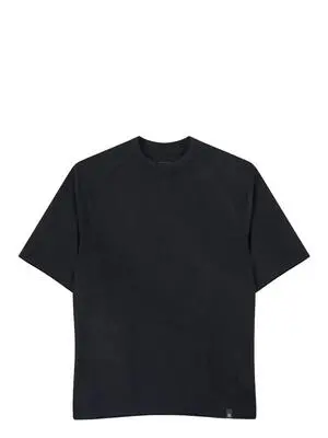 Boggi Milano T-shirt In Piqué Cotton Blend Mélange B Tech - Black