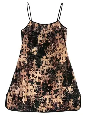 Chrome Hearts Printed Mini Dress - Black