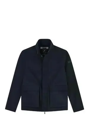 Boggi Milano Bomber In Technical Fabric - Blue