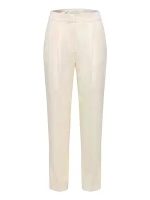 Elie Saab Satin Finish Tailored Trousers - Neutrals