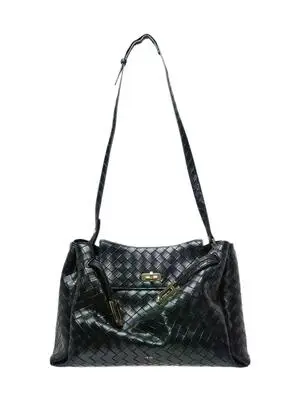 Jw Pei Rhea Woven Shoulder Bag - Black