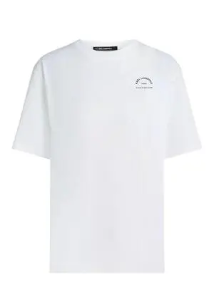 Karl Lagerfeld Rue St-guillaume Logo T-shirt - White