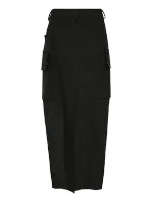 Rick Owens Firbanks Midi Skirt - Black