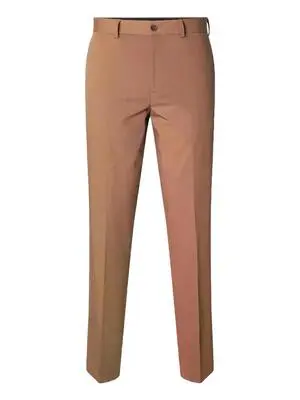 SELECTED Belt Loops Slim-fit Trousers - Neutrals