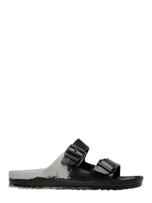 BIRKENSTOCK Arizona Marbled-effect Slides - Black