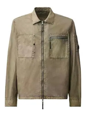C.P. COMPANY Lens-detail Cotton Jacket - Neutrals