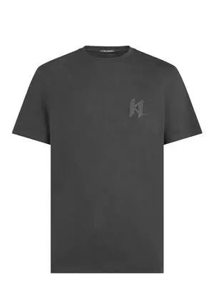 Karl Lagerfeld Logo-patch T-shirt - Grey