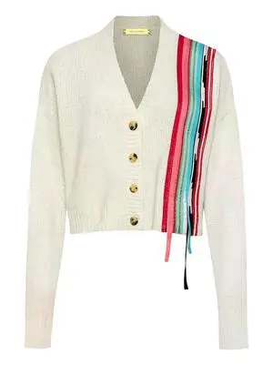 Hellessy Kane Ribbon-trimmed Cotton Cardigan - White