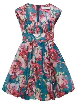 Zimmermann Floral Print Mini Dress - Blue