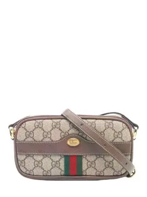 Gucci Ophidia Gg Supreme Sherry Line Shoulder Bag - Neutrals