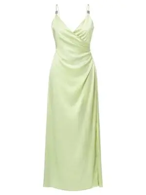 HANITA Crystal-embellished Wrap Dress - Green