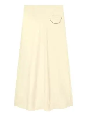 Armani Exchange Chain-link Maxi Skirt - Neutrals