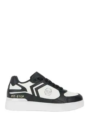 Philipp Plein Low-top Deer Leather Sneakers - Black