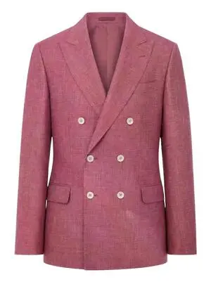 Brunello Cucinelli Double-breasted Suit - Red