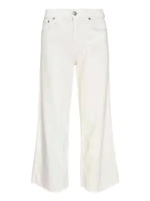 Rag & Bone High-rise Wide-leg Jeans - White