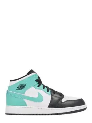 JORDAN 1 Mid Tropical Twist Igloo Leather High-top Sneakers - White
