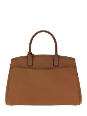 Michael Kors Hamilton Logo-plaque Leather Tote Bag - Brown