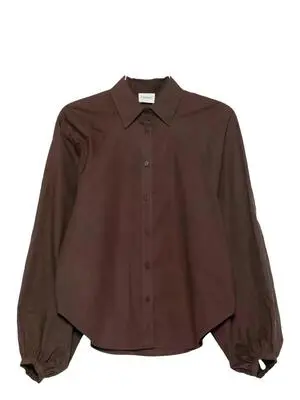 Closed Closed Balloon Sleeve Shirt Brown