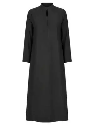 Ter Et Bantine Band-collar Midi Dress - Black