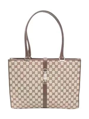 Gucci 2000s Jackie Gg Tote Bag - Neutrals