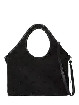 KARL LAGERFELD Karl Lagerfeld Small K/Autograph All-Over-Print Tote Bag