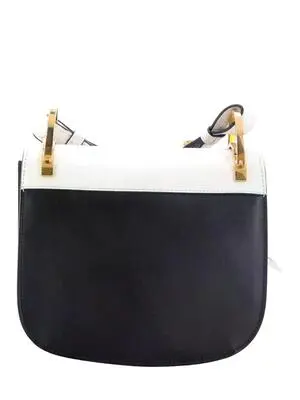 Prada Pionniere Saddle City Calfskin Small Crossbody Bag - White