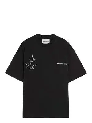 MKI MIYUKI ZOKU Flight Graphic-print T-shirt - Black