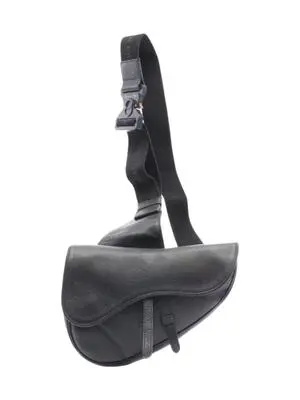 Dior Saddle Leather Belt Bag - Black