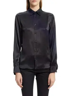 ANN DEMEULEMEESTER Lace-up Shirt - Black