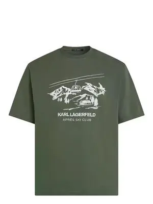 Karl Lagerfeld Après Ski Club T-shirt - Green