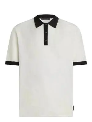 Karl Lagerfeld Monogram Checked Polo Shirt - Neutrals