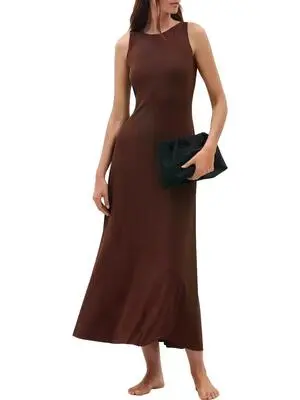 ERES Sculpture Open-back Maxi Dress - Brown
