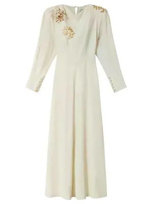 Isabel Marant Étoile ISABEL MARANT Samsha Dress With Fireworks Embroidery Neutrals